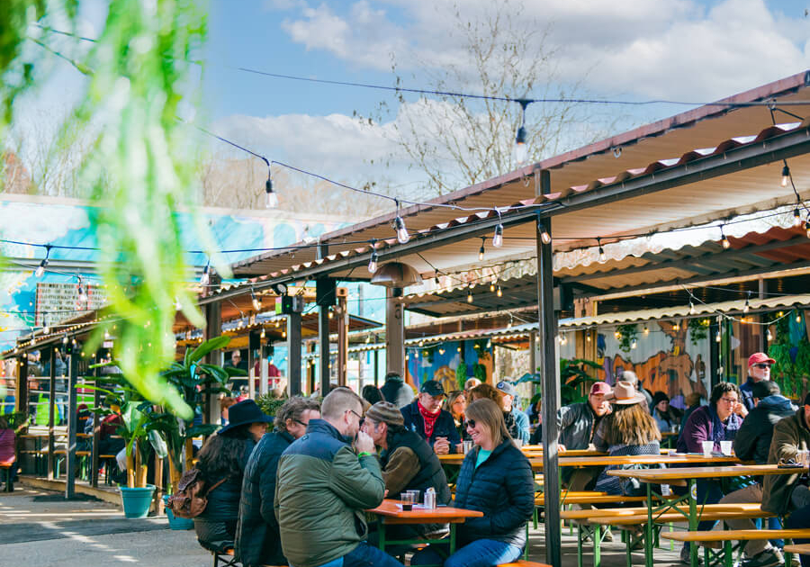 Hi-Wire Brewing RAD Beer Garden & River Arts Campus | Go Local Asheville
